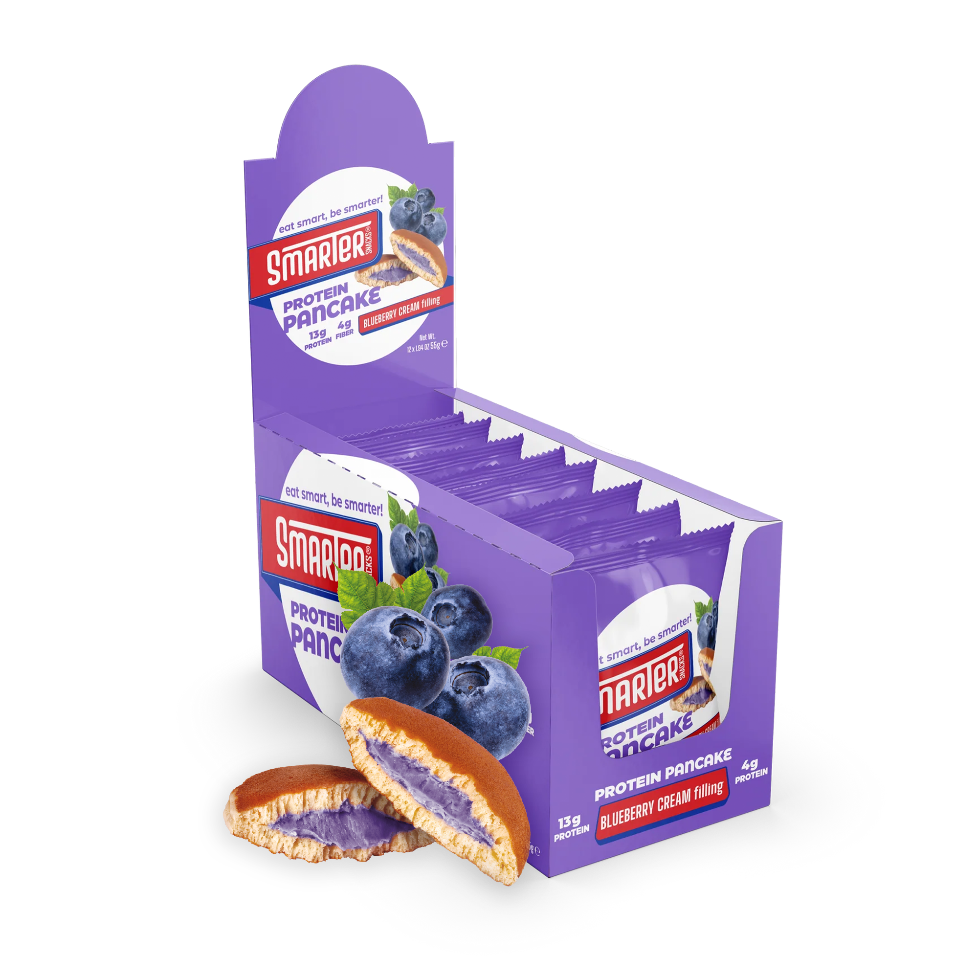 Protein Pancake Blueberry Cream (Pack of 12) – Smarter Snacks