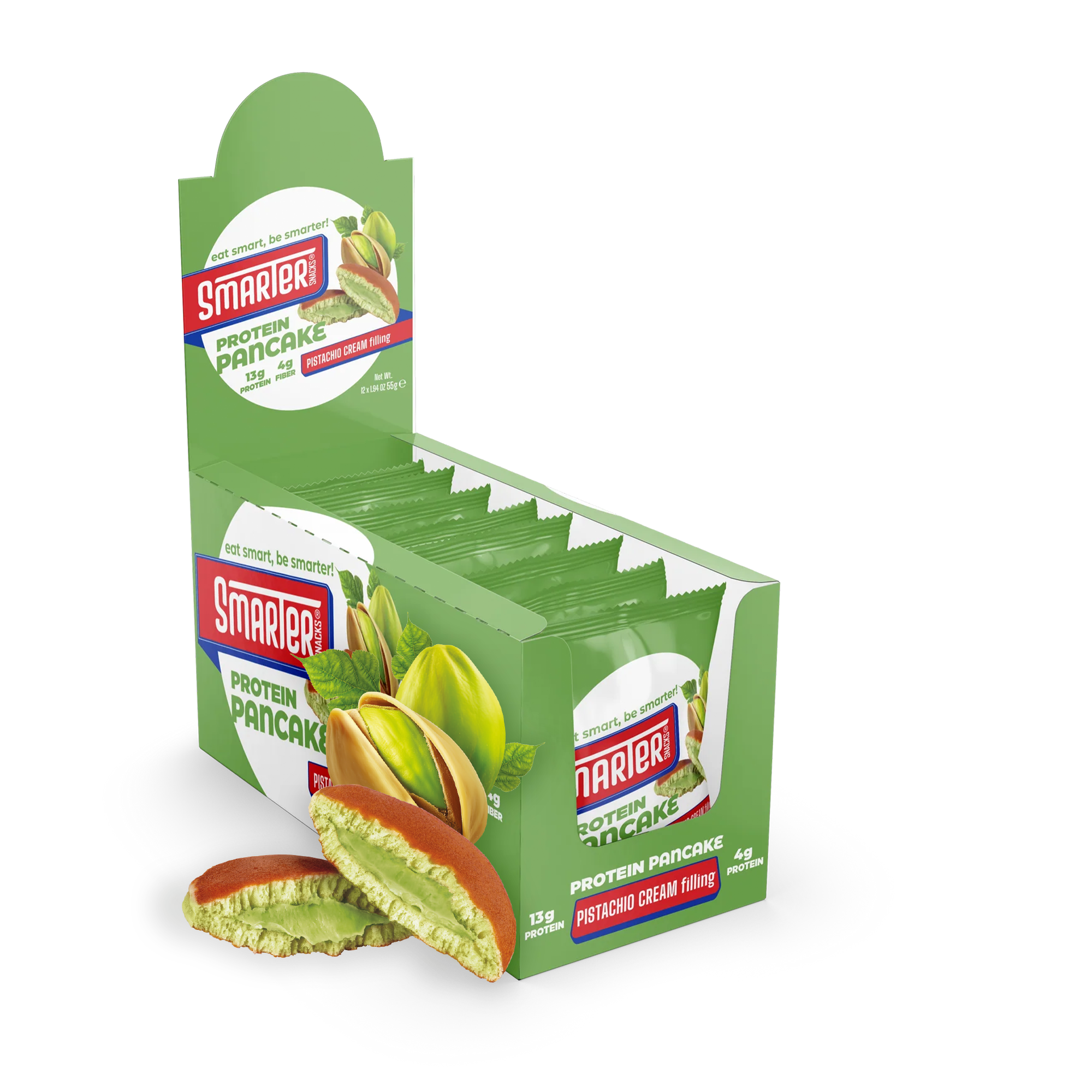 Protein Pancake Pistachio Cream (Pack of 12) – Smarter Snacks