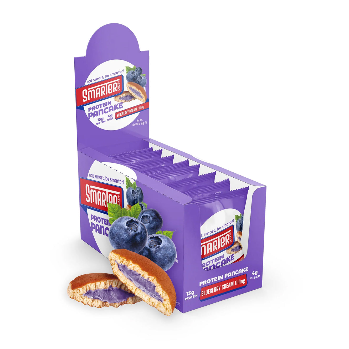 Protein Pancake Blueberry Cream (Pack of 12) – Smarter Snacks